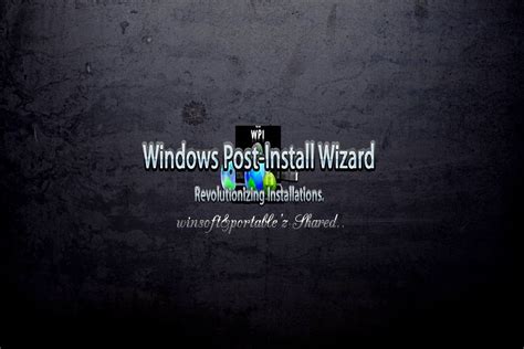 Windows Post Install Wizard Wpi 8 6 3 Рус Nouvel