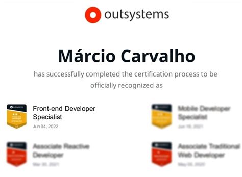 Márcio C On Linkedin Outsystems Certification 14 Comments