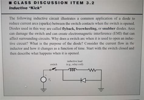 Solved Class Discussion Item 3 2 Inductive Kick The