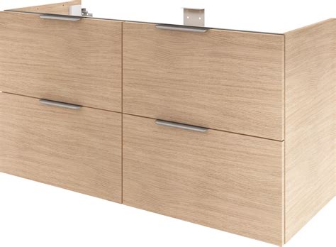 Mueble De Baño Con Lavabo Neo Roble Claro 120x50 Cm Leroy Merlin
