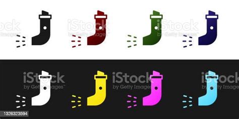 흑백 배경에 격리된 흡입기 아이콘을 설정합니다 기침 완화 흡입 알레르기 환자 호흡기 벡터 건강 진단에 대한 스톡 벡터 아트 및 기타 이미지 Istock