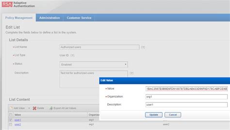 How To Hash Values For List Id Entries In Policy Management Application