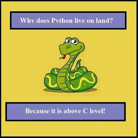 Why Does Python Live On Land R ProgrammerHumor