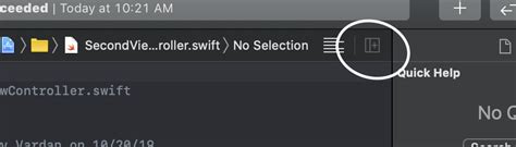 xcode11 the button that allowed seeing two file side by side is now