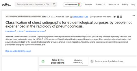 Classification Of Chest Radiographs For Epidemiological Purposes By People Not Experienced In