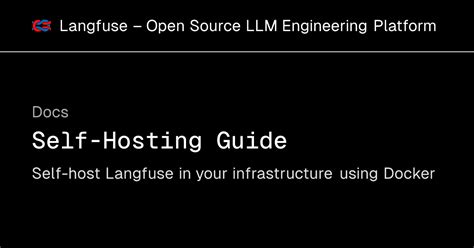 self hosting guide langfuse