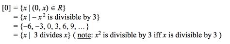 Discrete Mathematics Find The Equivalence Class Of 0 Mathematics