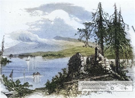 America Illustrated Historical Illustration Of Lake George