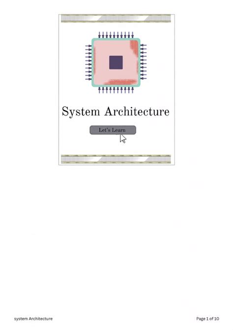 Summary Comprehensive Overview Of System Architecture Computer Sciencec Stuvia Us
