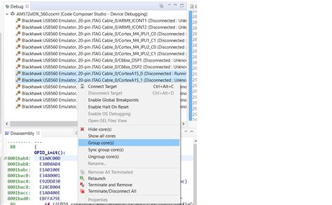 Rtosam5746 Smp Multi Core Debug Processors Forum Processors Ti E2e Support Forums