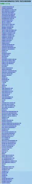 Kcse Mathematics Topic Tests Revision Kcse Revision