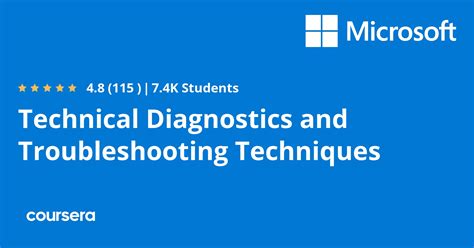 Technical Diagnostics And Troubleshooting Techniques Coursera