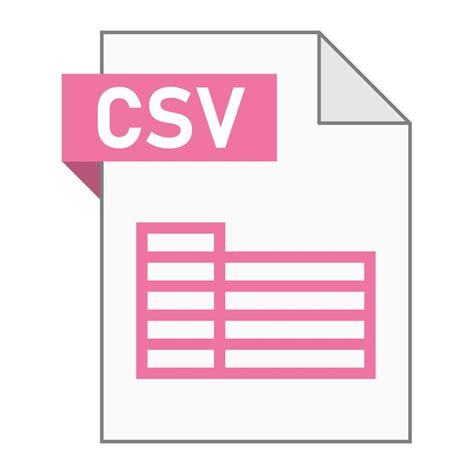 Modern Flat Design Of Csv File Icon For Web 19513323 Vector Art At Vecteezy