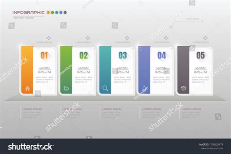 Infographics Design Template Icons Process Diagram Stock Vector Royalty Free 1708625878