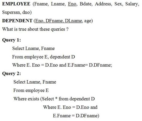 Databases Ace Test Series Dbms Sql Query Output