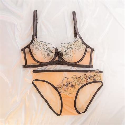 【1set】fashion Soft Lace Underwire Bra Panties Sets Girls Women Sexy