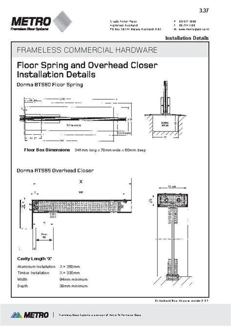 Glass Floor Section Drawing