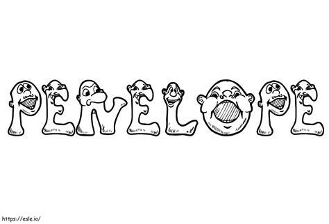 Free Penelope Coloring Page