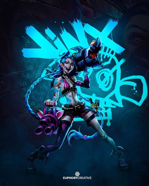 Jinx League Of Legend Arcane On Behance Jinx League Of Legends