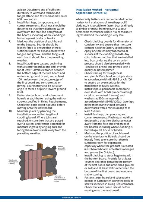 Woodhouse Installation Guide For Cladding Boards PDF Woodworking Arts And Crafts