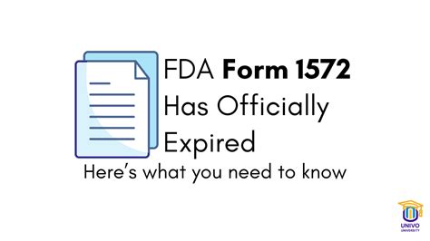 Clinical Research Update Fda Form 1572 Has Officially Expired
