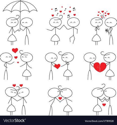 Valentine Cookies Valentines Couple Clipart Stick Figure Drawing Card Drawing Drawing Tips