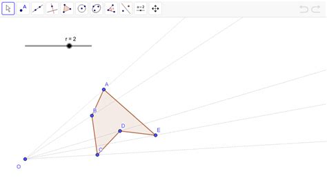 Construcción De Figuras Semejantes Homotecia Geogebra