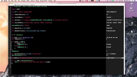 Swift Xcode Ios Osx New Language Basics Part 1 Youtube