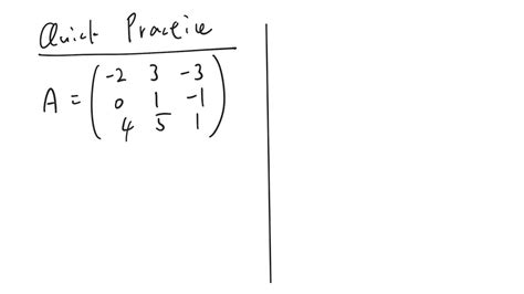 12 Determinant Minor And Cofactor Quick Practice Youtube