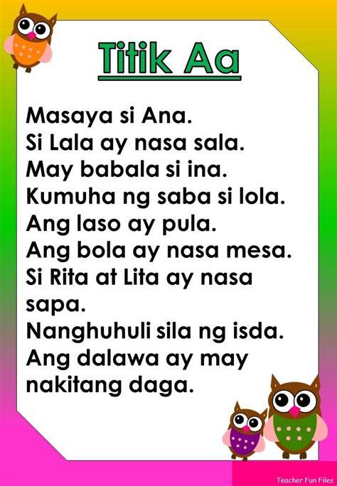 Reading Materials For Grade 1 Tagalog At Anthony Gregory Blog