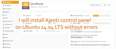 Install Ajenti Control Panel On Ubuntu Without Errors By Akpanpromise Fiverr