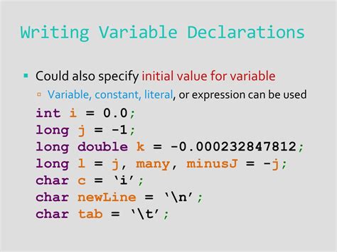 Ppt Lecture 2 Programming Basics And Variables Powerpoint Presentation