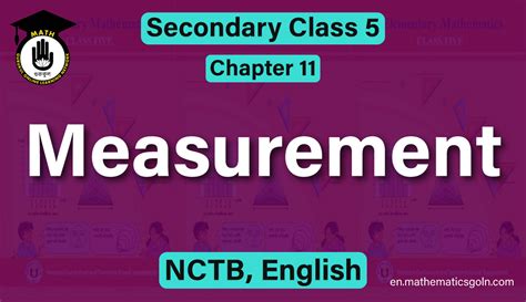 Measurement Mathematics Gurukul Goln English