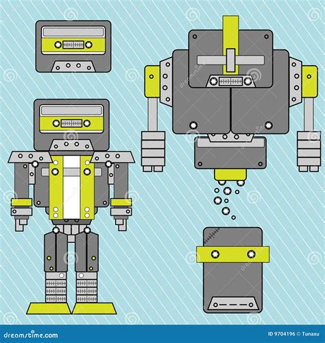 Robot Vector Drawing 87434836
