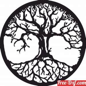CNC Art DXF Files Tree Of Life