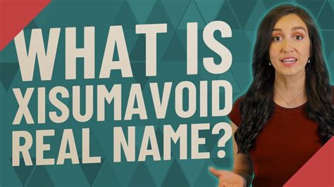 What Is Xisumavoid Real Name Youtube