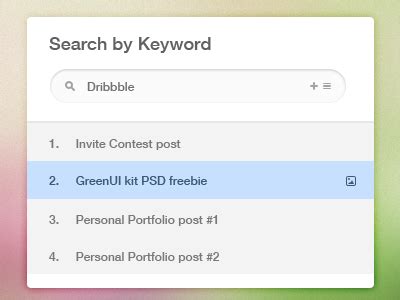 搜索框下拉提示信息 UI世界