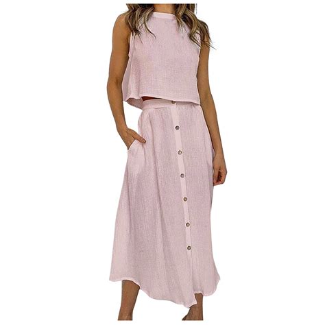 Quyuon Womens Two Piece Outfits Summer Skirt Sets Women 2 Piece Outfits