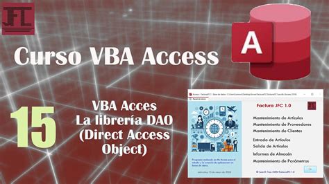 Video 15 ‐ Curso Vba Access Programando Con La Librería Dao Youtube
