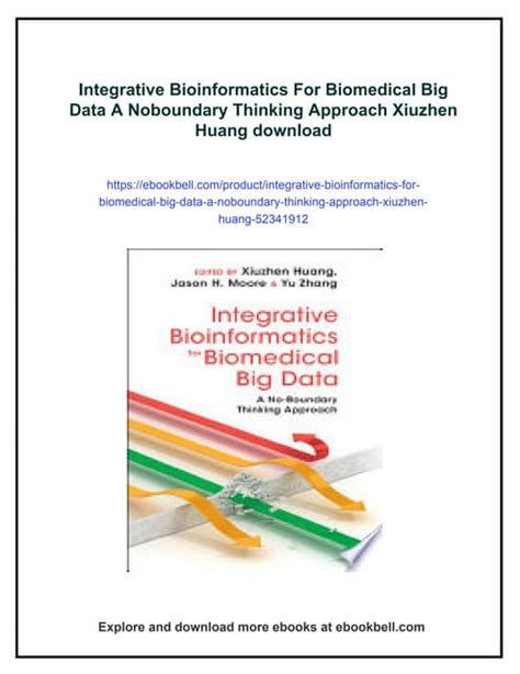 Integrative Bioinformatics For Biomedical Big Data A Noboundary