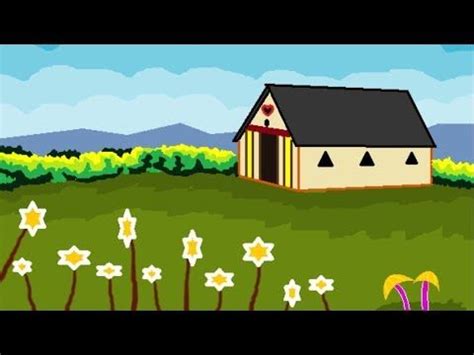 How To Draw A House With Trees And Flowers In MS Paint Step By Step Step By Step