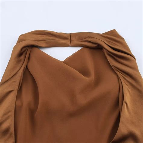 Tangada 2025 летнее женское атласное платье с бретелькой на шее женские плиссированные длинные