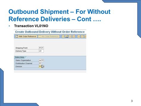 Create Outbound Delivery Without Material Sap Community