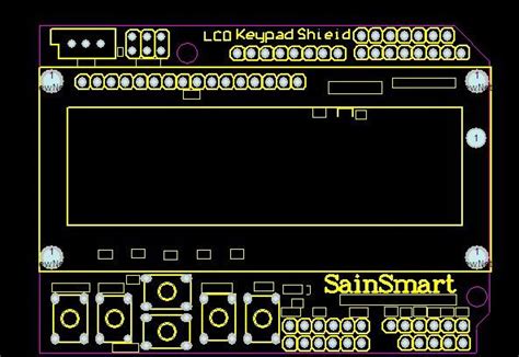 Sainsmart 1602 Lcd Keypad Shield For Arduino Sainsmart Deutschland
