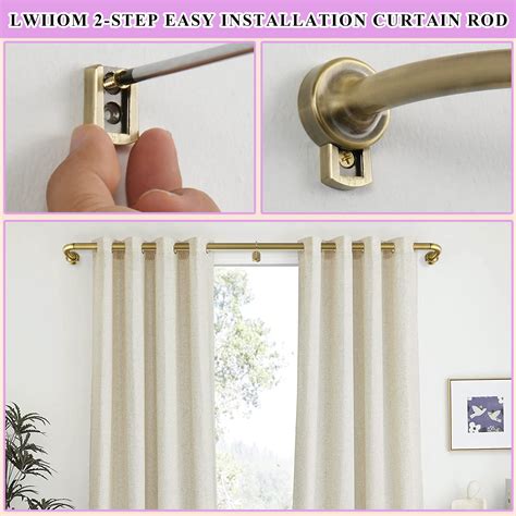 2 Pack Antique Bronze Disc Curtain Rods 28 48 Inches