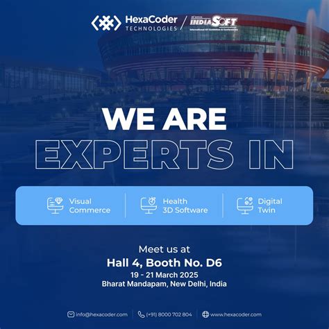 Techconsultants Indiasoft2025 Indiasoft Techexpoindia Digitaltwin Hexacoder Technologies