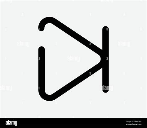 Skip Line Icon Next Music Audio Media Control Button Forward Track Video Player Device