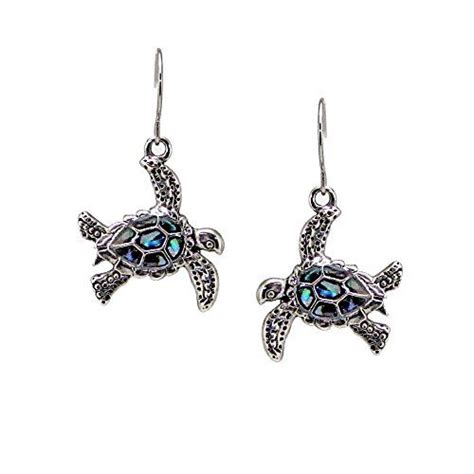 Storrs Wild Pearle Abalone Silver Dangle Earrings