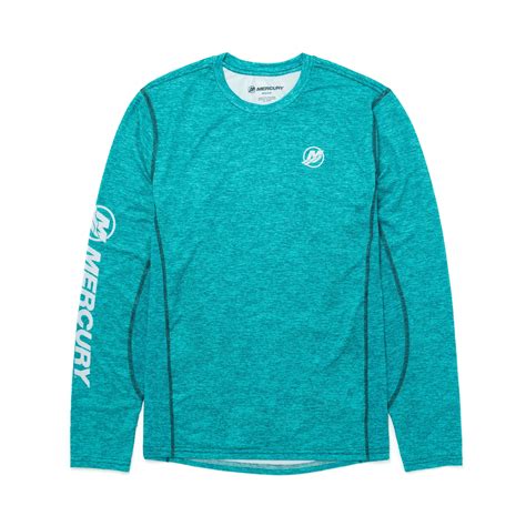 Long Sleeve Performance Shirt Mint Heather Mercury Dockstore