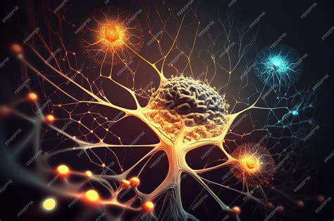Premium Ai Image Brain Neural Network Neural Network Concept In Activity Digital Illustration Ai